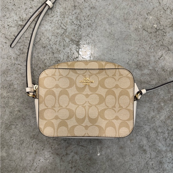 Coach | Bags | Coach Mini Camera Crossbody Bag In Signature Canvas ...